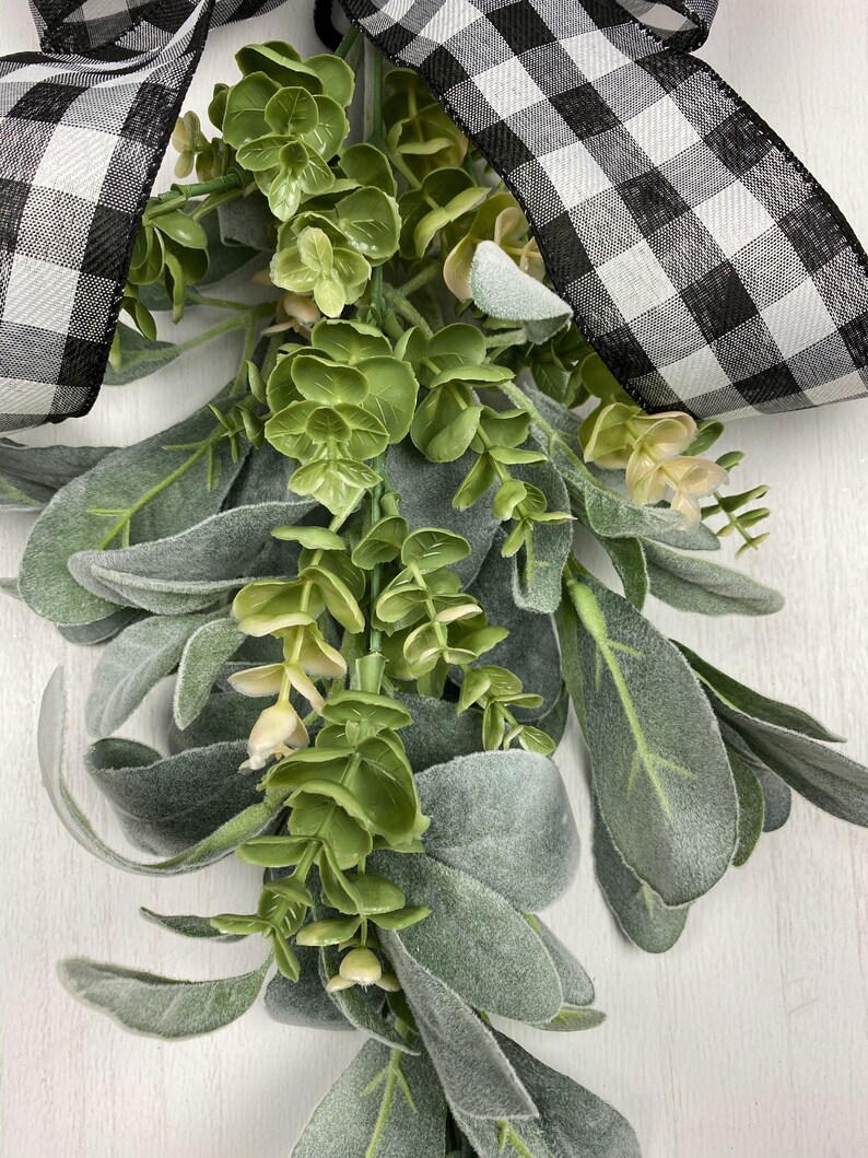 Greenery Swag Vertical Door Swag Wall Swag Farmhouse Swag - Etsy