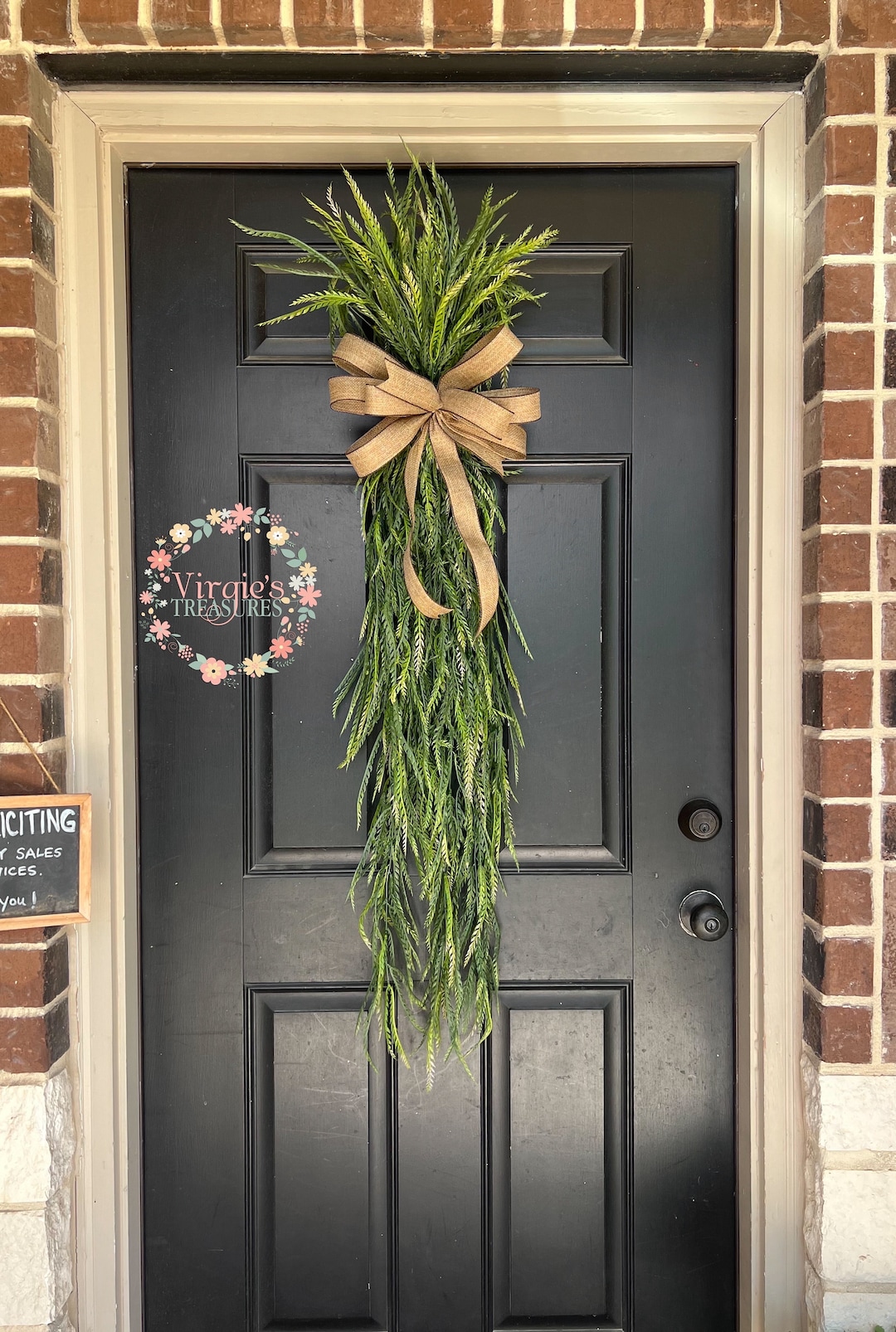 Saw Grass Swag / Greenery Swag / Summer Swag / Spring Swag / Everyday ...