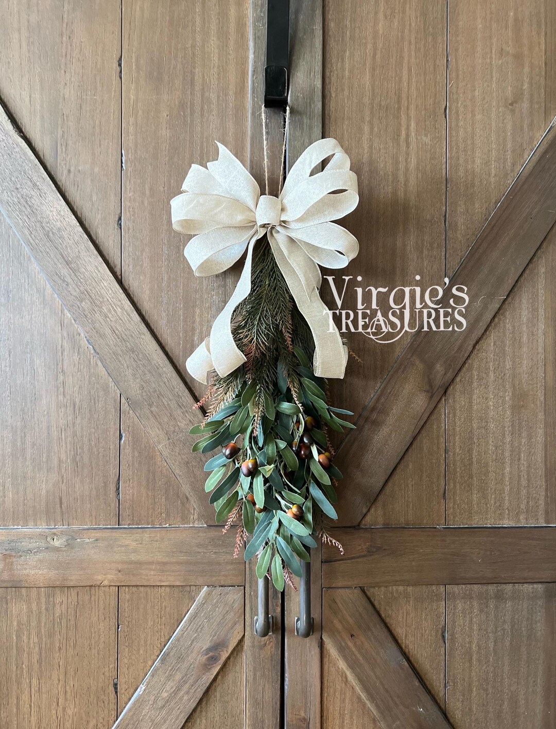 Olive Branch Swag, Olive Leaf Wall Swag, Farmhouse Mini Swag, Everyday ...