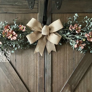 Greenery Swag-cosmo Floral Swag-frosted Greenery & Charcoal Swag-window ...