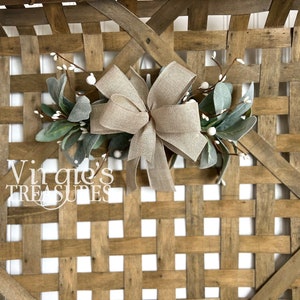 Mini Farmhouse Swag / Spring Swag / White Berry Swag / Dough Bowl Decor ...