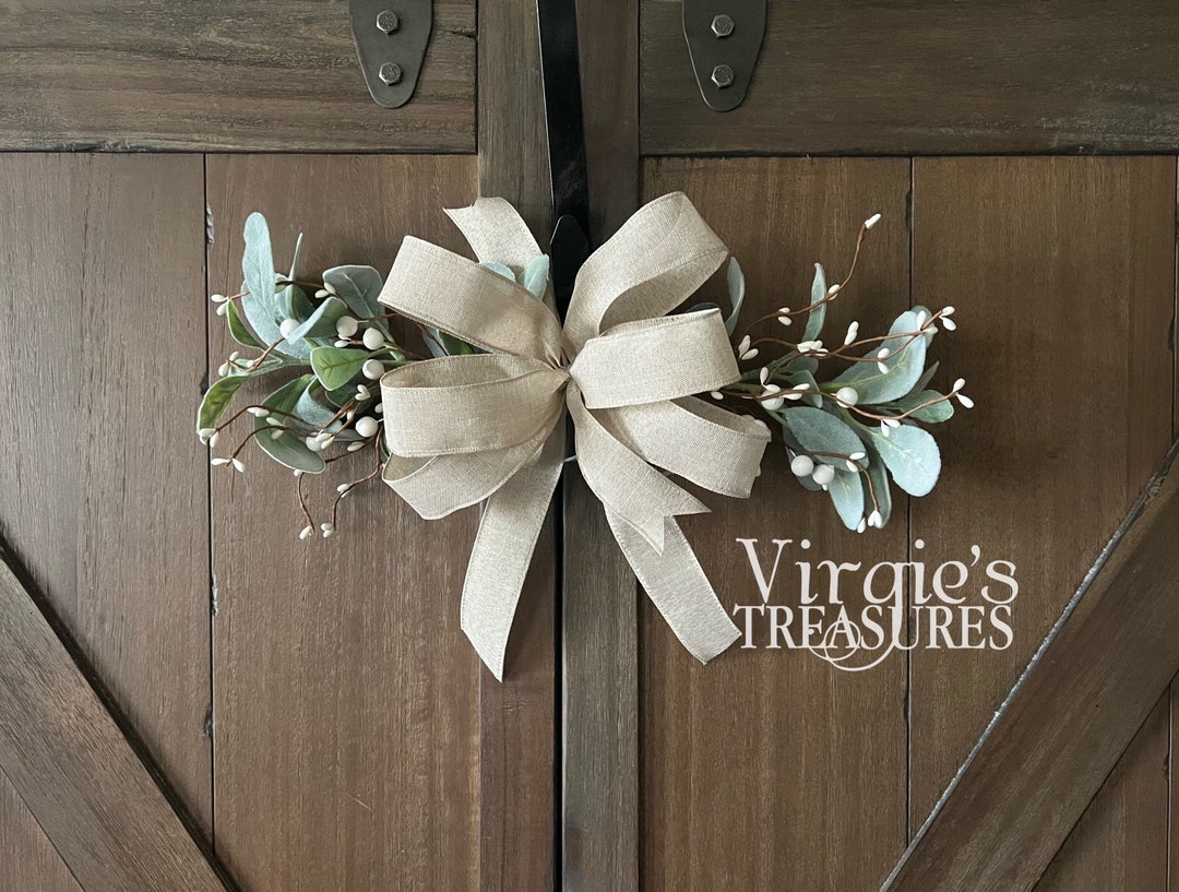 Small Farmhouse Swag / Spring Swag / White Berry Swag / Dough Bowl ...