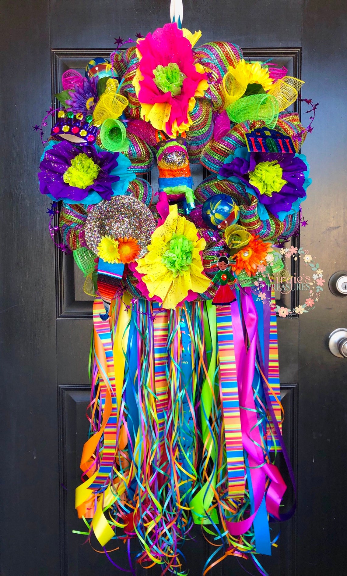 Fiesta Wreath Fiesta Deco Wreath Fiesta Wreath Viva Fiesta - Etsy