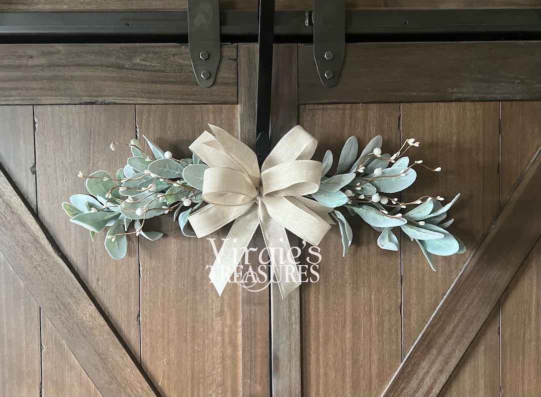 Farmhouse Swag / Spring Swag / White Berry Swag / Berry Swag / Lambs ...