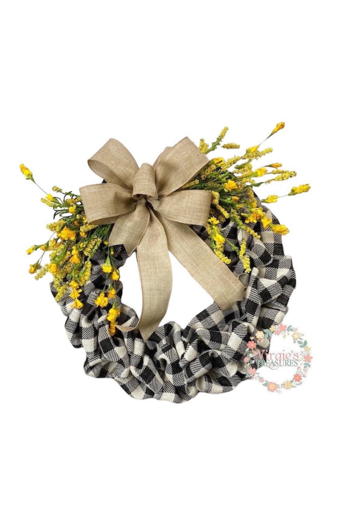Buffalo Plaid Wreath, Everyday Wreath, Farmhouse Wreath, Fall Wreath ...