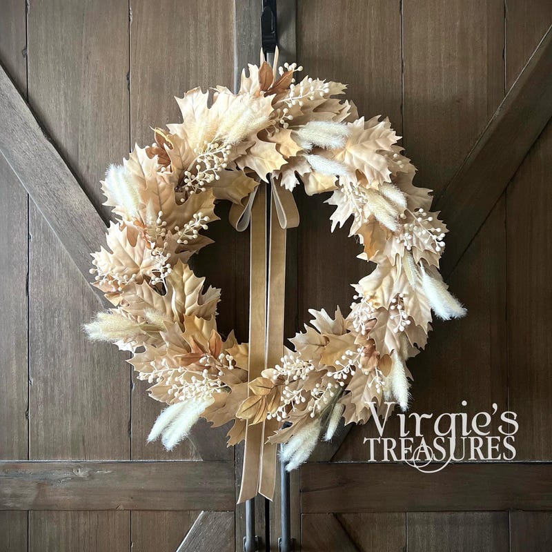 Tan Wreath - Etsy