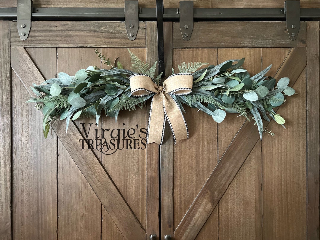 Eucalyptus Mix Swag-greenery Swag-window Swag Mantel Swag-eucalyptus ...