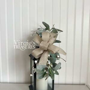 Mini Farmhouse Lantern Swag / Mini Spring Lantern Swag / White Berry ...