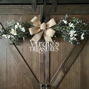 Greenery Swag-cosmo Floral Swag-frosted Greenery & Charcoal Swag-window ...