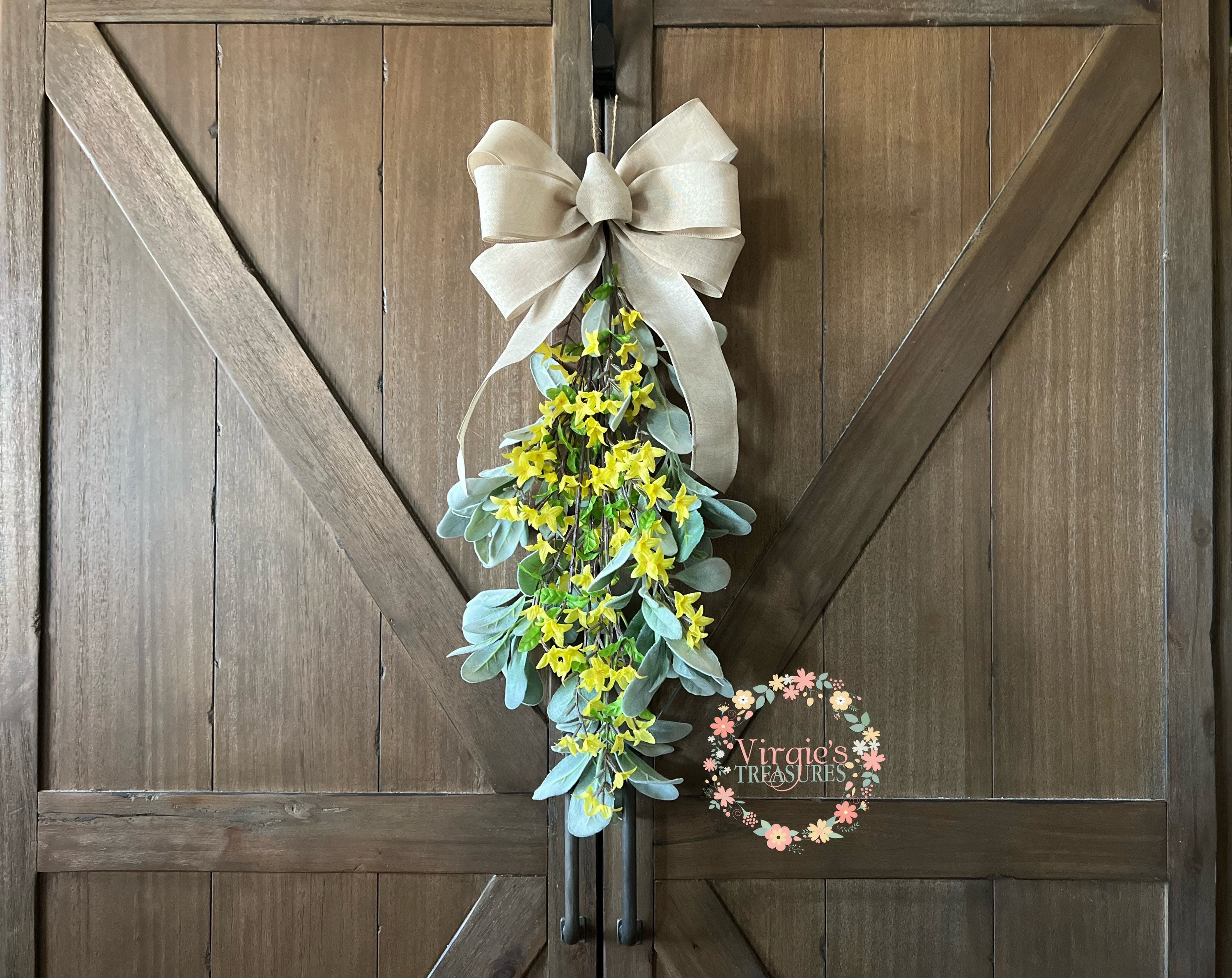 Yellow Forsythia Swag / Forsythia Swag / Spring Swag / Summer - Etsy