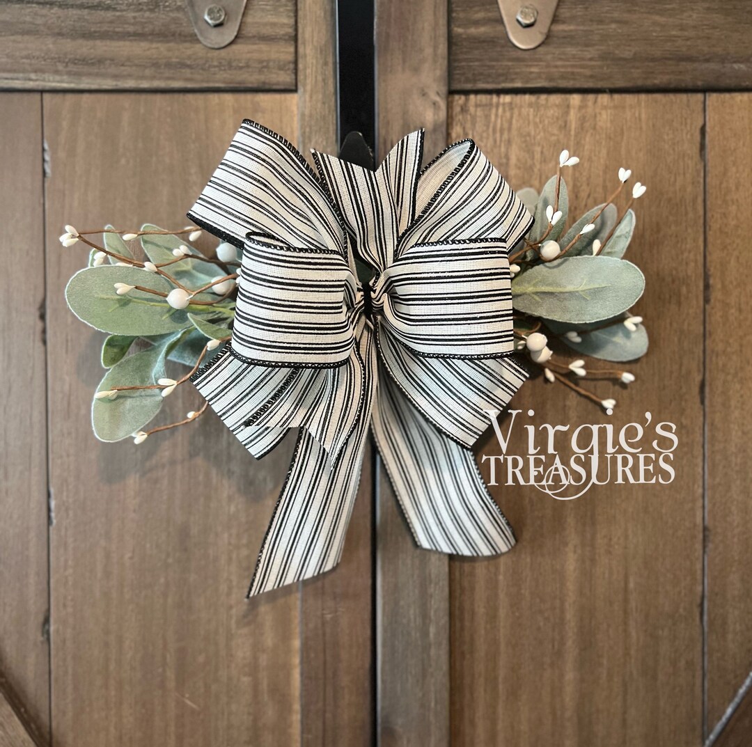 Small Farmhouse Swag / Spring Swag / White Berry Swag / Dough Bowl ...