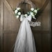 Bridal Shower Wreath, White Rose Wreath, Wedding Shower Wreath, Wedding ...