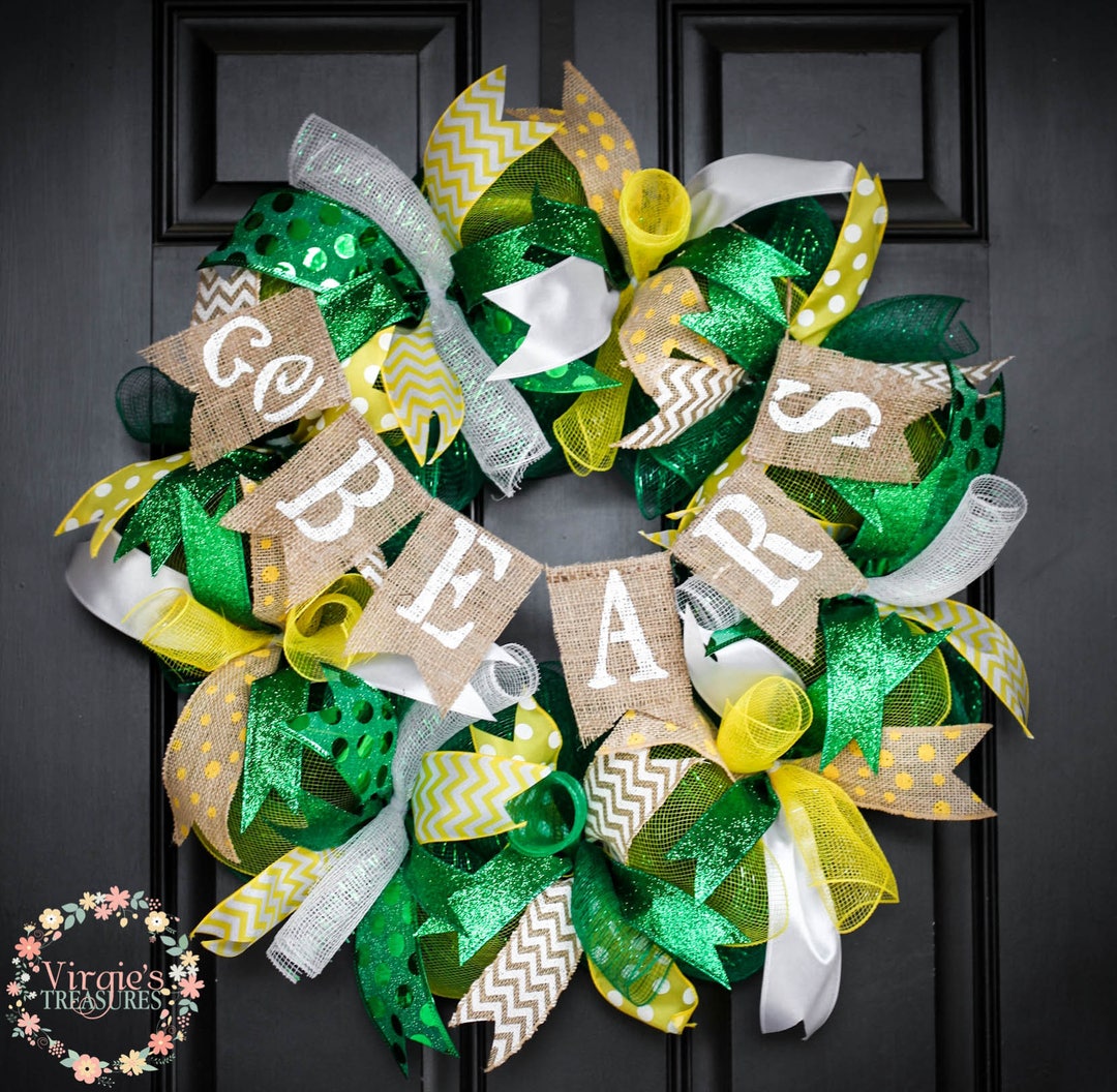 Baylor Wreath, Bears Wreath, Go Bears Wreath, Baylor Alumni and Grad ...
