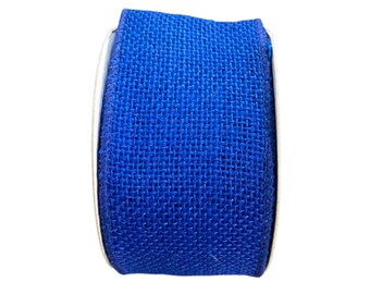 Blue Burlap Ribbon - Etsy