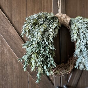 Ruscus Wreath, Greenery Wreath, Spring Wreath, Summer Wreath, Farmhouse ...