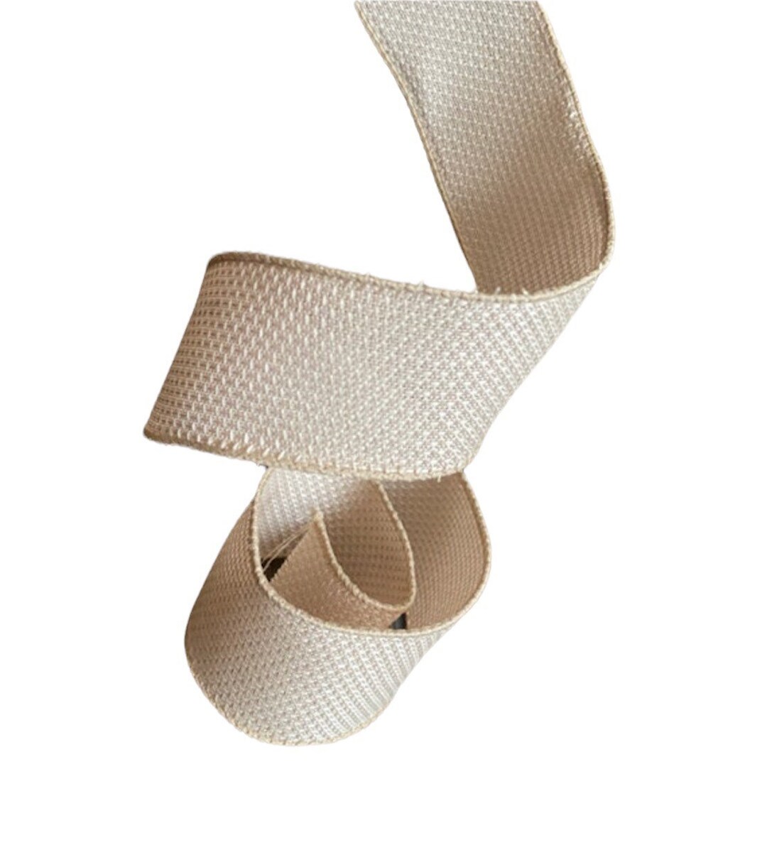 1.5” Beige Wired Ribbon- 1.5” Wire Ribbon-tan Wire Ribbon-wire Ribbon ...