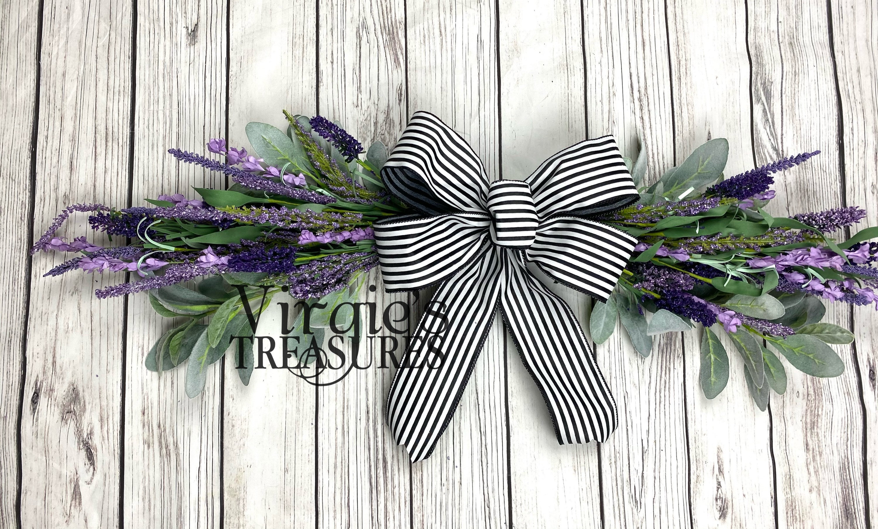 Purple Lavender Swag Spring Door Swag Wall Swag Farmhouse | Etsy