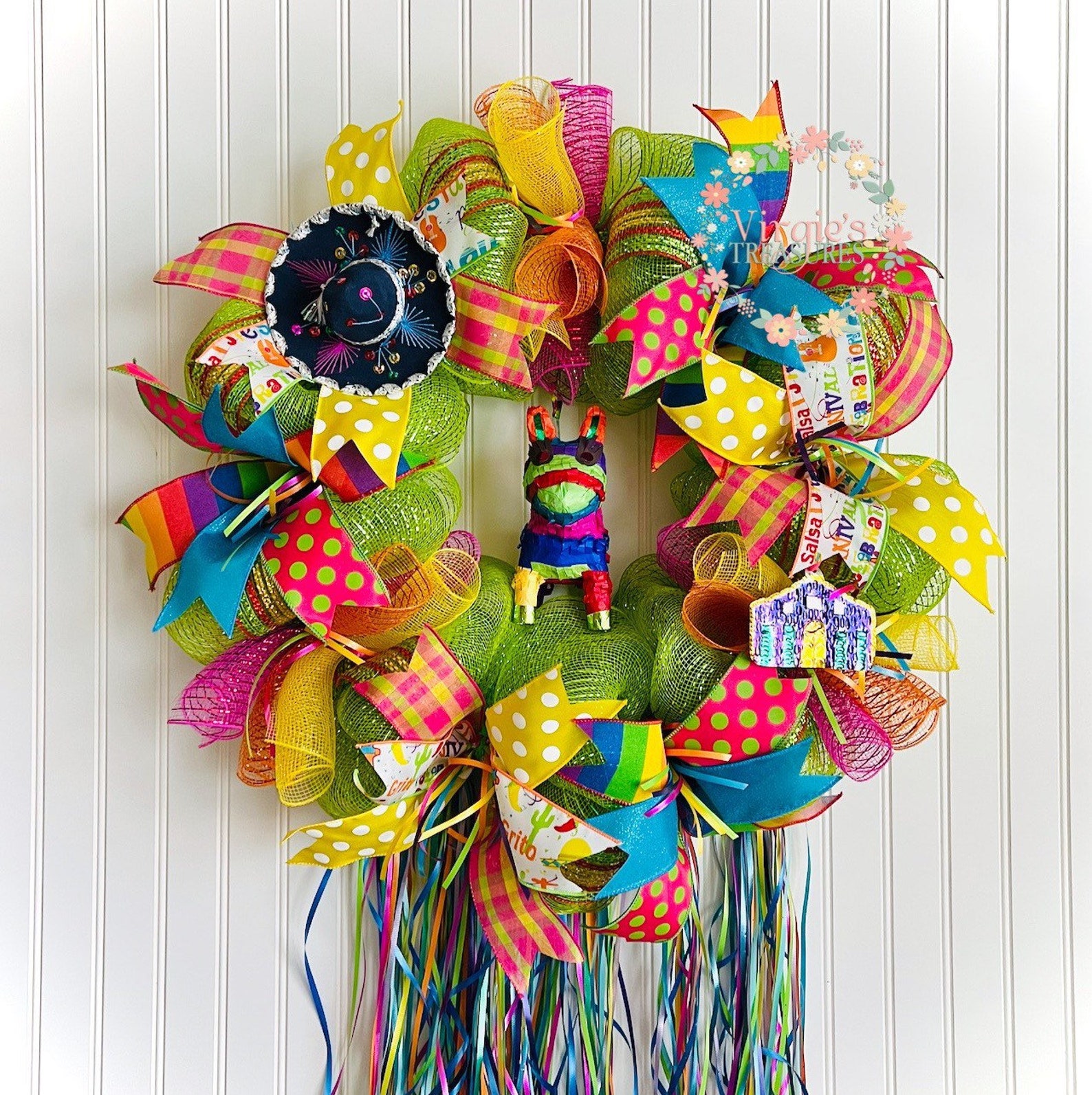 Fiesta Wreath. Fiesta San Antonio Wreath-viva Fiesta Wreath, Cinco De ...
