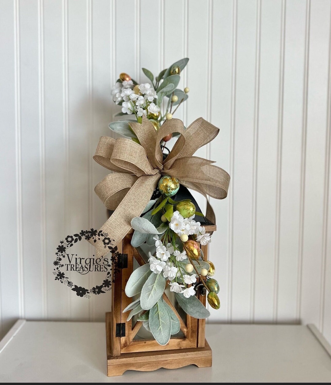Pastel Egg Swag / Easter Decor / Farmhouse Spring Swag / Lanterg Spring ...