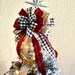 XL Buffalo Plaid Tree Topper, Christmas Tree Topper, Holiday Tree ...