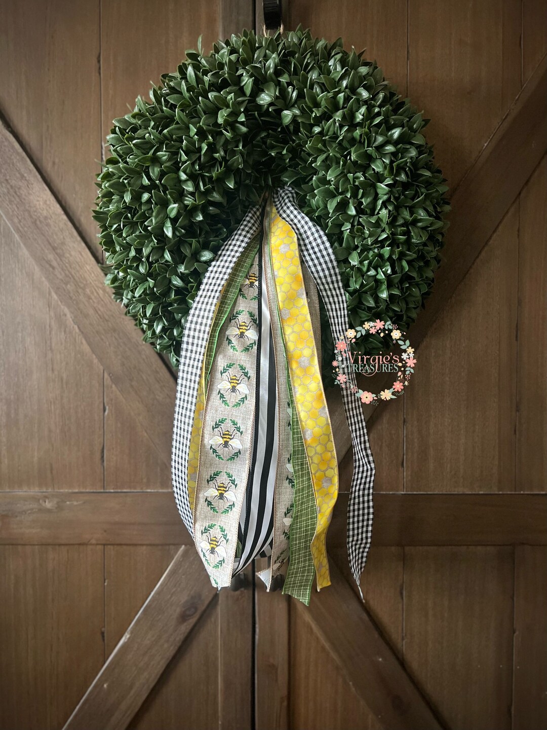 Bee Ribbon Bundle / Ribbon Set for Wreath / Ribbon Bundle / - Etsy