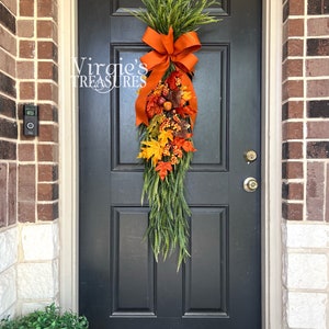 Fall Saw Grass Swag / Fall Greenery Swag / Fall Swag / Autumn Swag ...