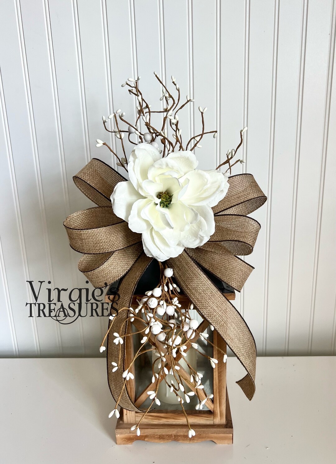 Magnolia Lantern Swag Lantern Swag, Lantern Decor Magnolia Swag ...