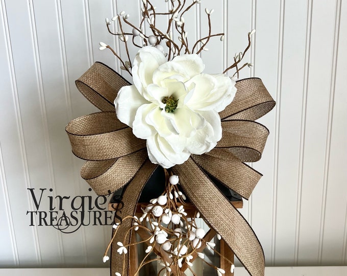 Magnolia Lantern Swag | Lantern Swag, Lantern Decor | Magnolia Swag ...