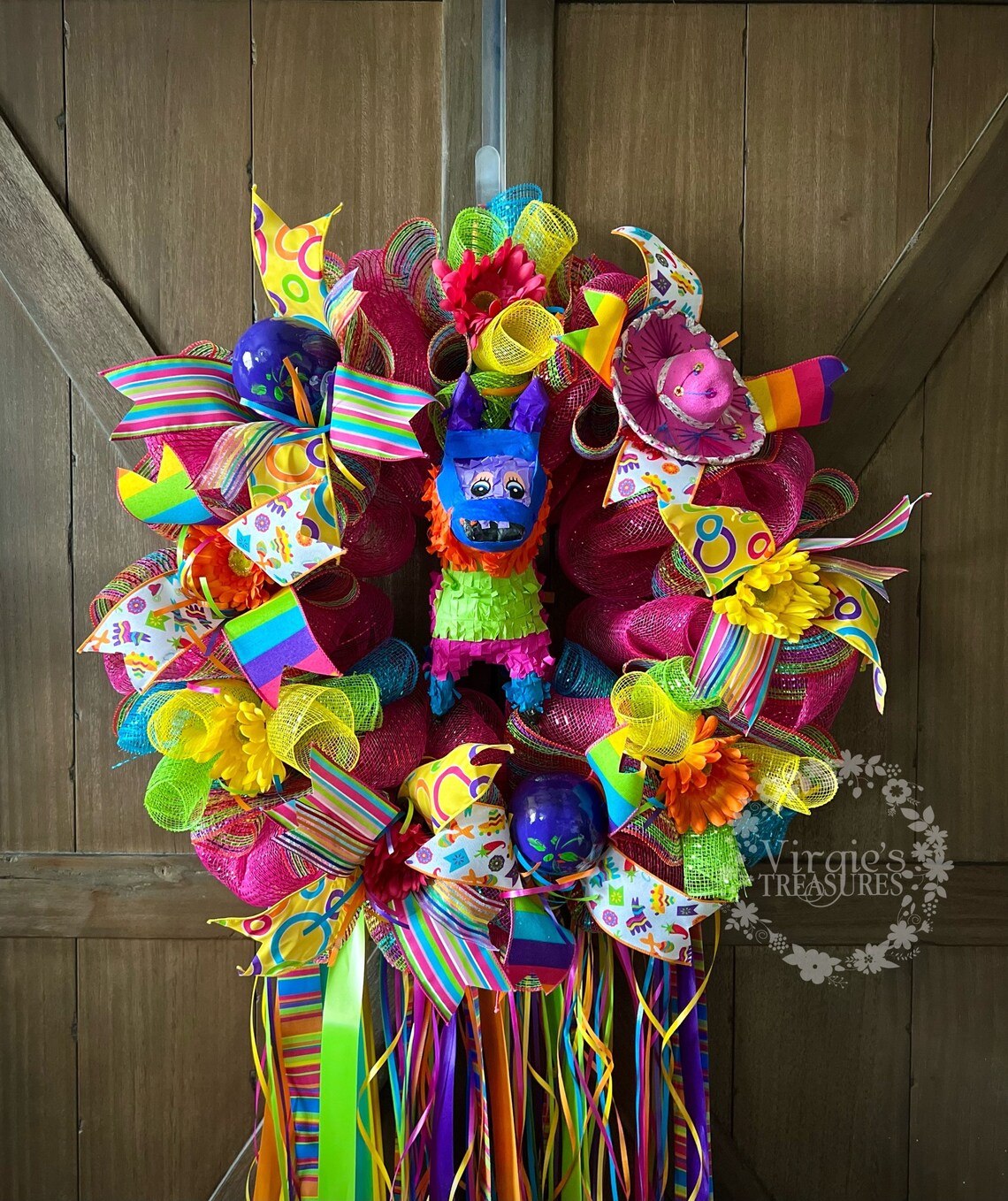 Fiesta Wreath Cinco De Mayo Wreath Fiesta Birthday Wreath - Etsy