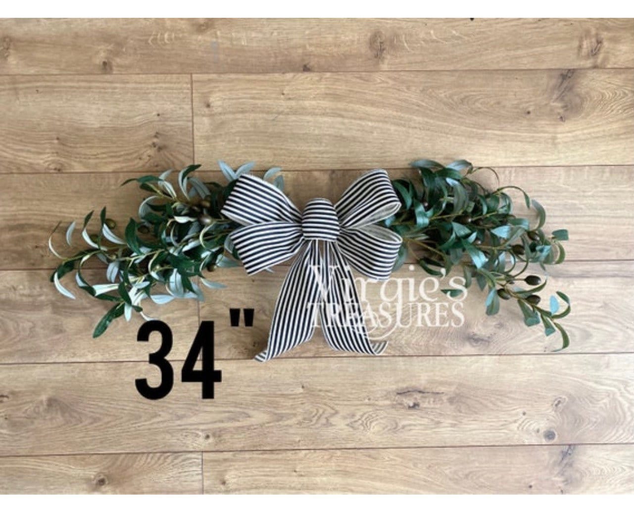 Olive Leaf Swag Farmhouse Swag Faux Olive Swag Door Swag | Etsy