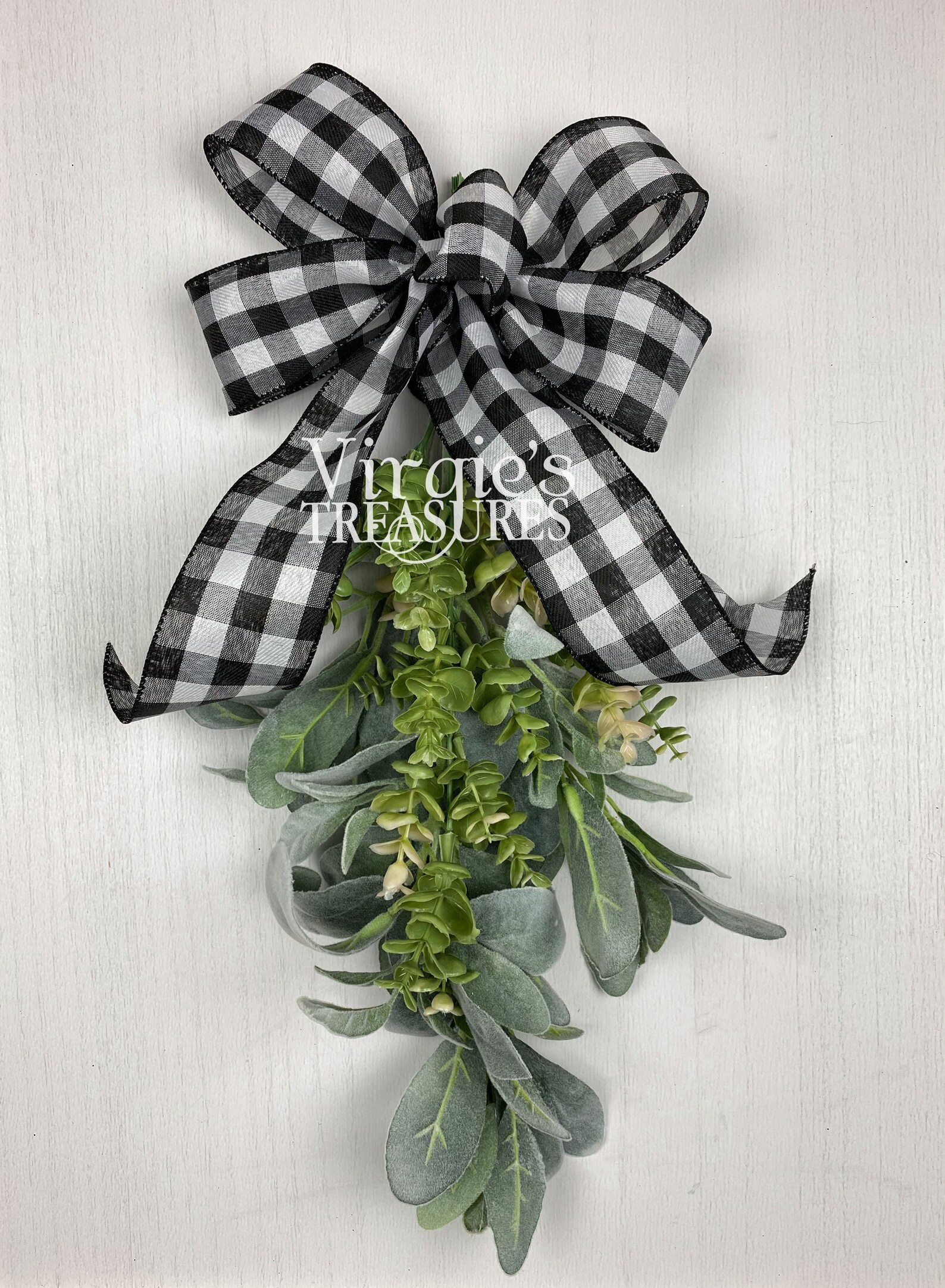 Greenery Swag Vertical Door Swag Wall Swag Farmhouse Swag - Etsy