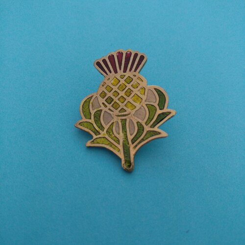 Scottish Thistle Pewter Badge Emblem of Scotland Brooch CB02 - Etsy