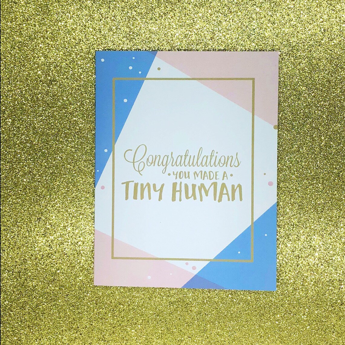 Congratulations, You Made A Tiny Human Newborn Greeting Card | New ...