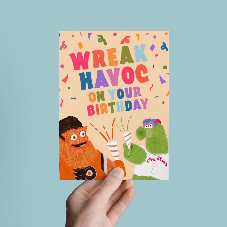 Wreak Havoc on Your Birthday Greeting Card | Birthday, Friendship ...