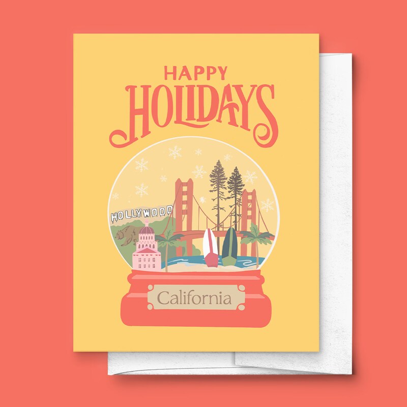 California Greeting Cards - Etsy