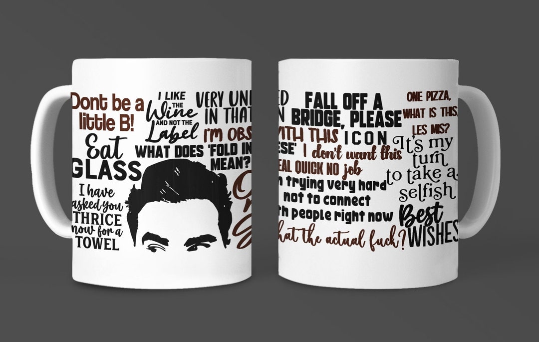David Rose Quotes Collage Schitt's Creek Mug - Etsy