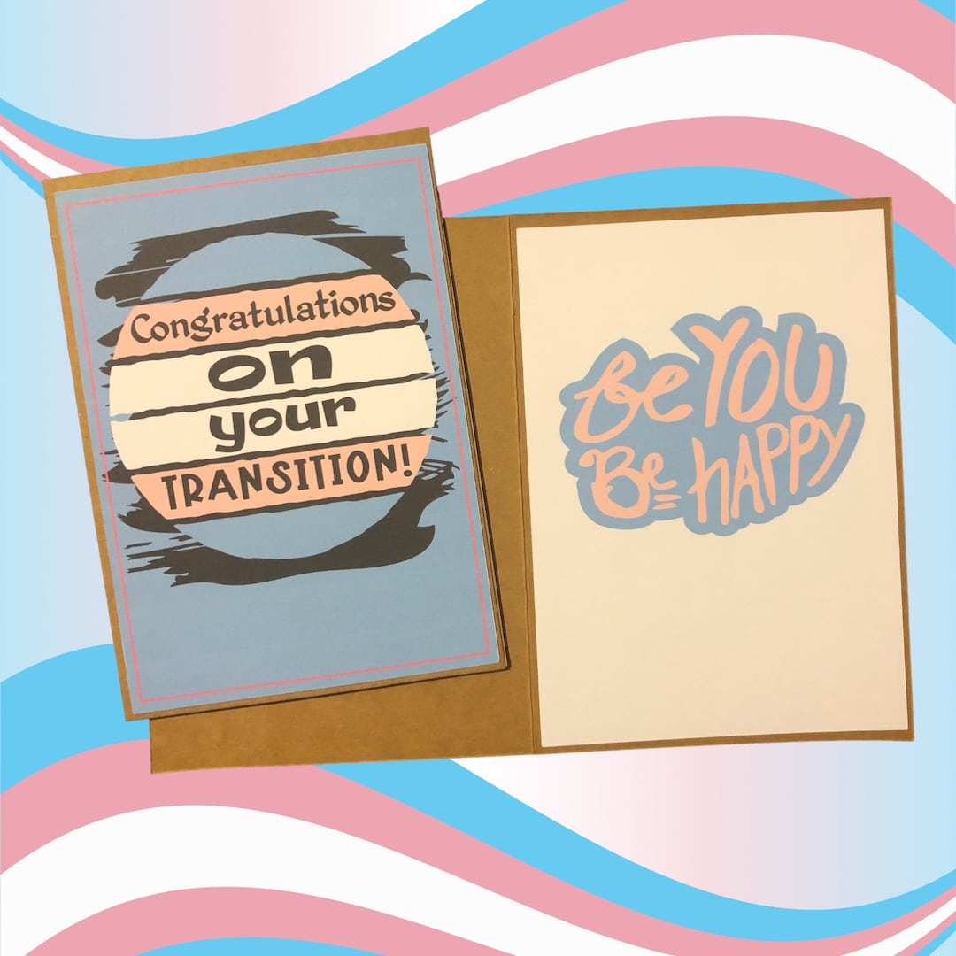 Handmade Congratulations on Your Transition Card - Etsy