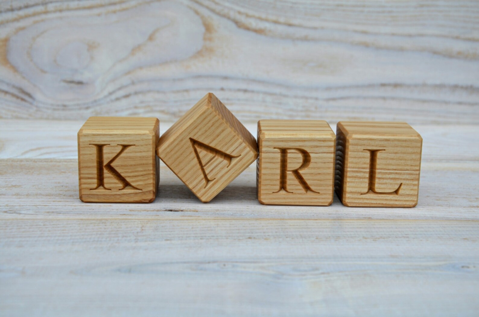 30 Wooden German Alphabet Letter Blocks Handmade ABC Blocks - Etsy