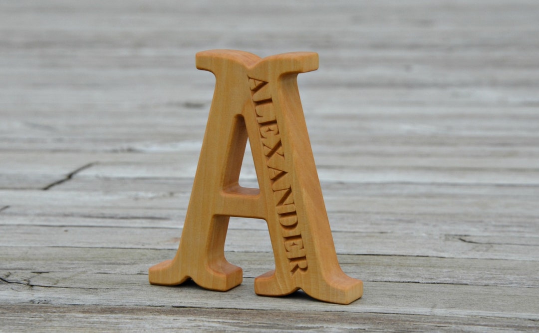 SALE 5'' Personalized Free Standing Wooden Letter for Christmas Gifts ...