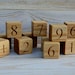 1.6'' Handmade Wooden Math Blocks, Baby Shower Gift, Educational Number ...