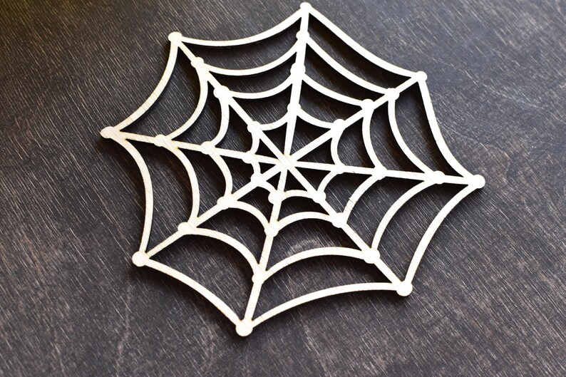 Halloween Spider Web Wood Decor for Home Decor or Office Decor Black ...