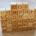 24 Greek Alphabet Letter Wood Blocks, Handmade ABC Blocks, Wood Letter ...