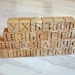 30 Bulgarian Alphabet Wooden Blocks, Toy Blocks With Bulgarian Letters ...