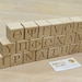 24 Greek Alphabet Letter Wood Blocks, Handmade ABC Blocks, Wood Letter ...