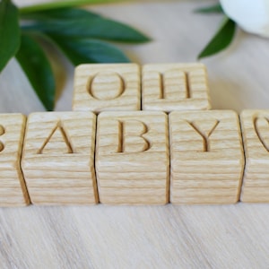 SMALL Personalized Wood Blocks, Baby Name Blocks, Birthday Baby Shower ...