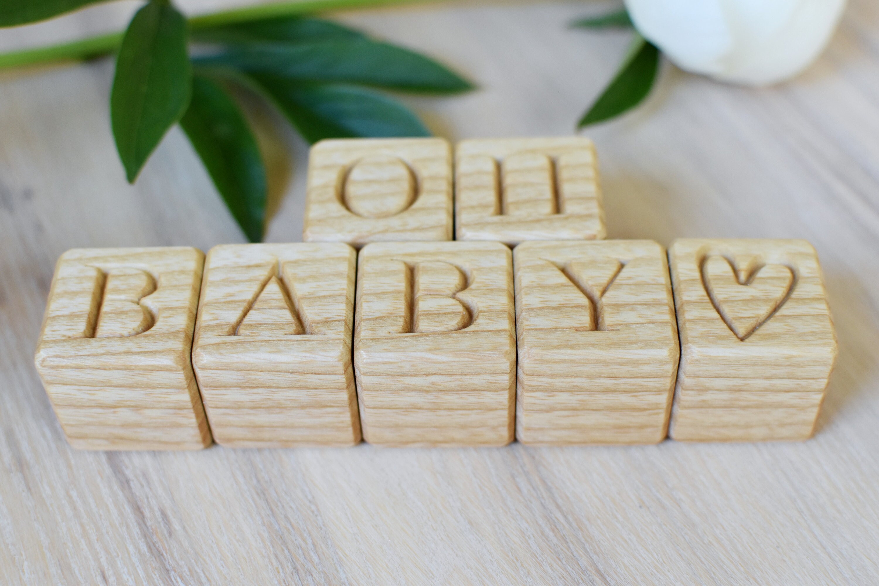 SMALL Personalized Wood Blocks, Baby Name Blocks, Birthday Baby Shower ...