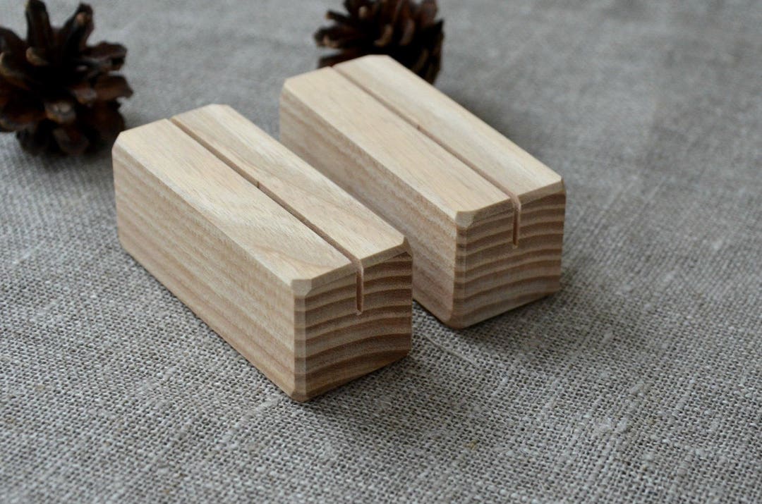 100 Wood Place Card Holders for Wedding and Party, DIY Rustic Table ...