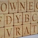 2 in 1! Wood English Alphabet Blocks Pictures Engraved ABC Wood Block ...