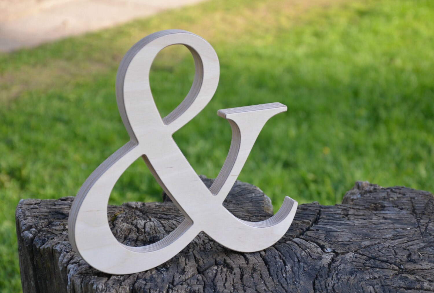 9'' Wood Ampersand for Rustic Wedding Decor Wooden - Etsy