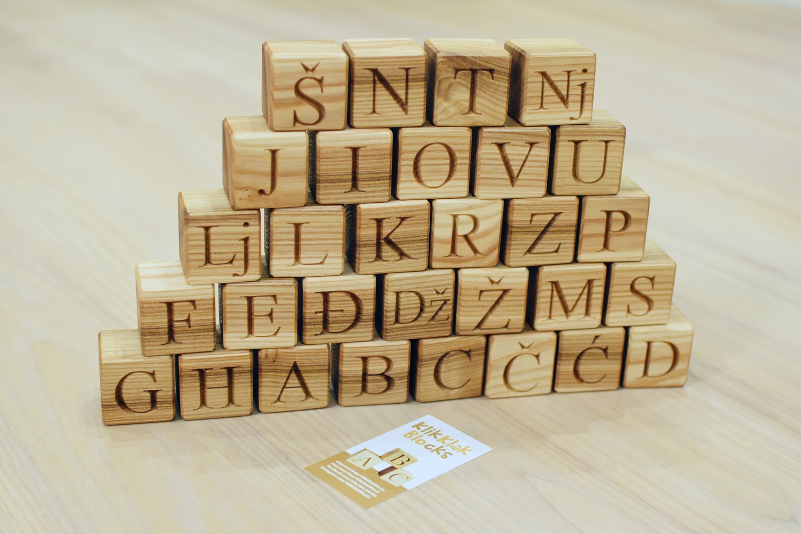 30 Wooden Croatian Alphabet Letter Blocks Handmade ABC | Etsy